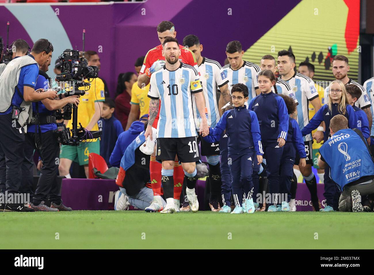 Doha, Qatar. 03rd Dec, 2022. Lionel Messi player of Argentina during ...