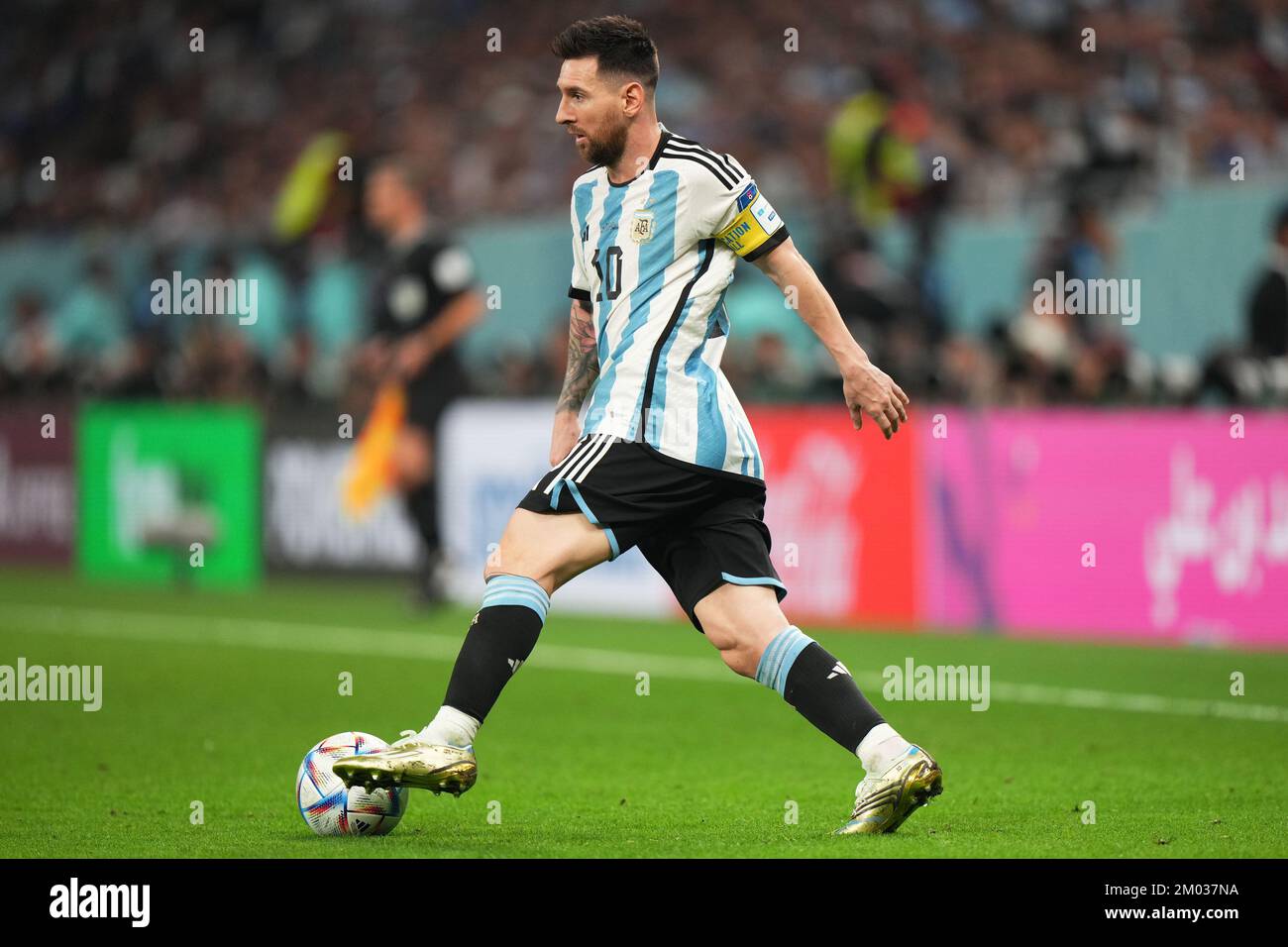 Lionel Messi of Argentina during the FIFA World Cup Qatar 2022 match ...
