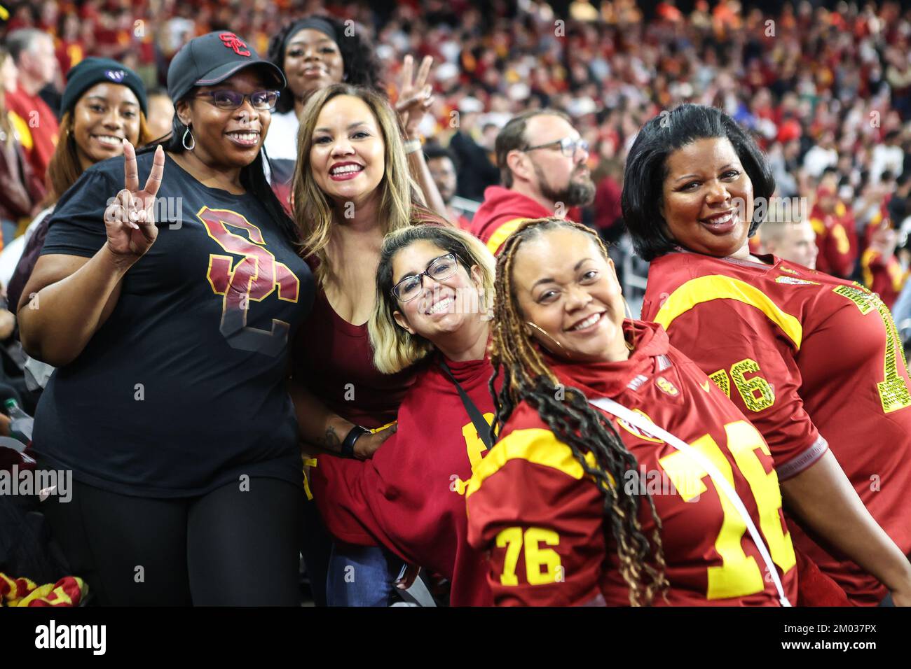 December 2, 2022: USC Trojans fans cheering for their team prior to the ...