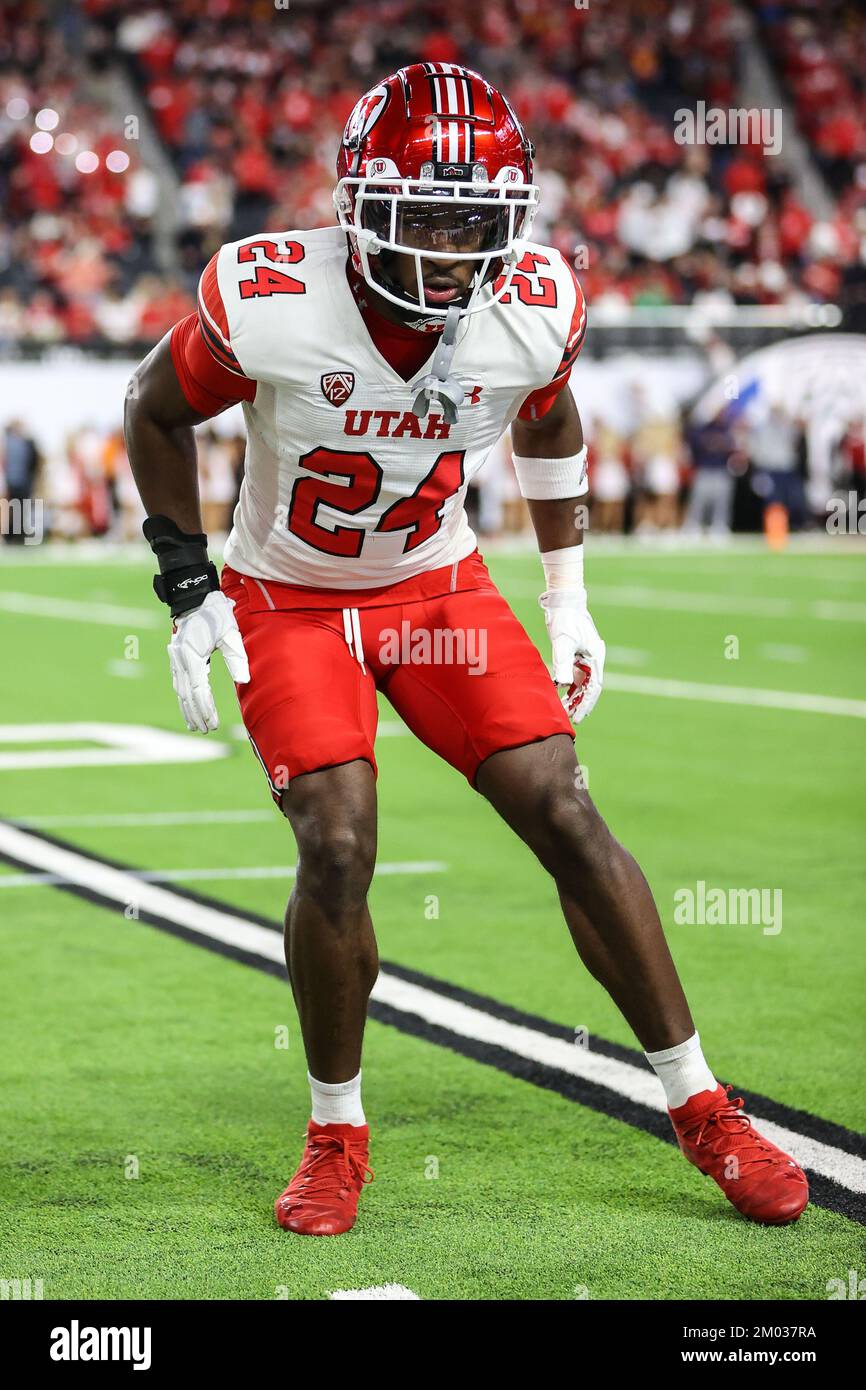 Las Vegas, NV, USA. 2nd Dec, 2022. Utah Utes safety Darrien Stewart (24 ...