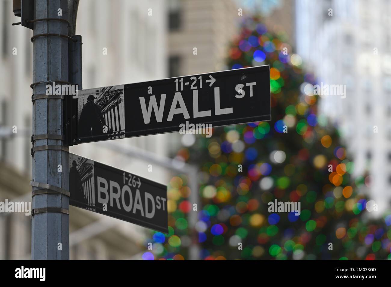 Wall street broad st street signs hi-res stock photography and images ...