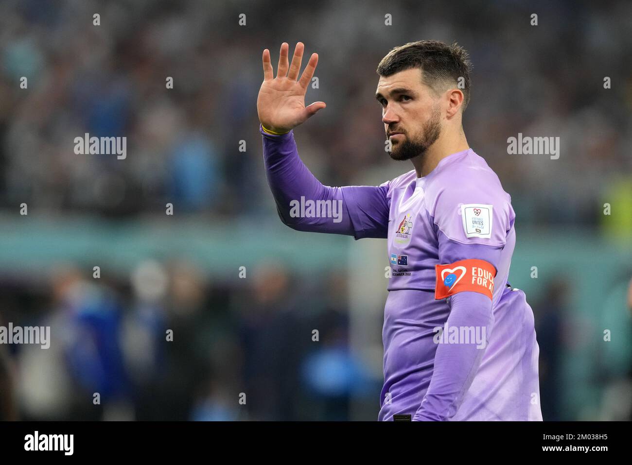 Australia goalkeeper Mathew Ryan looks dejected after the FIFA World ...