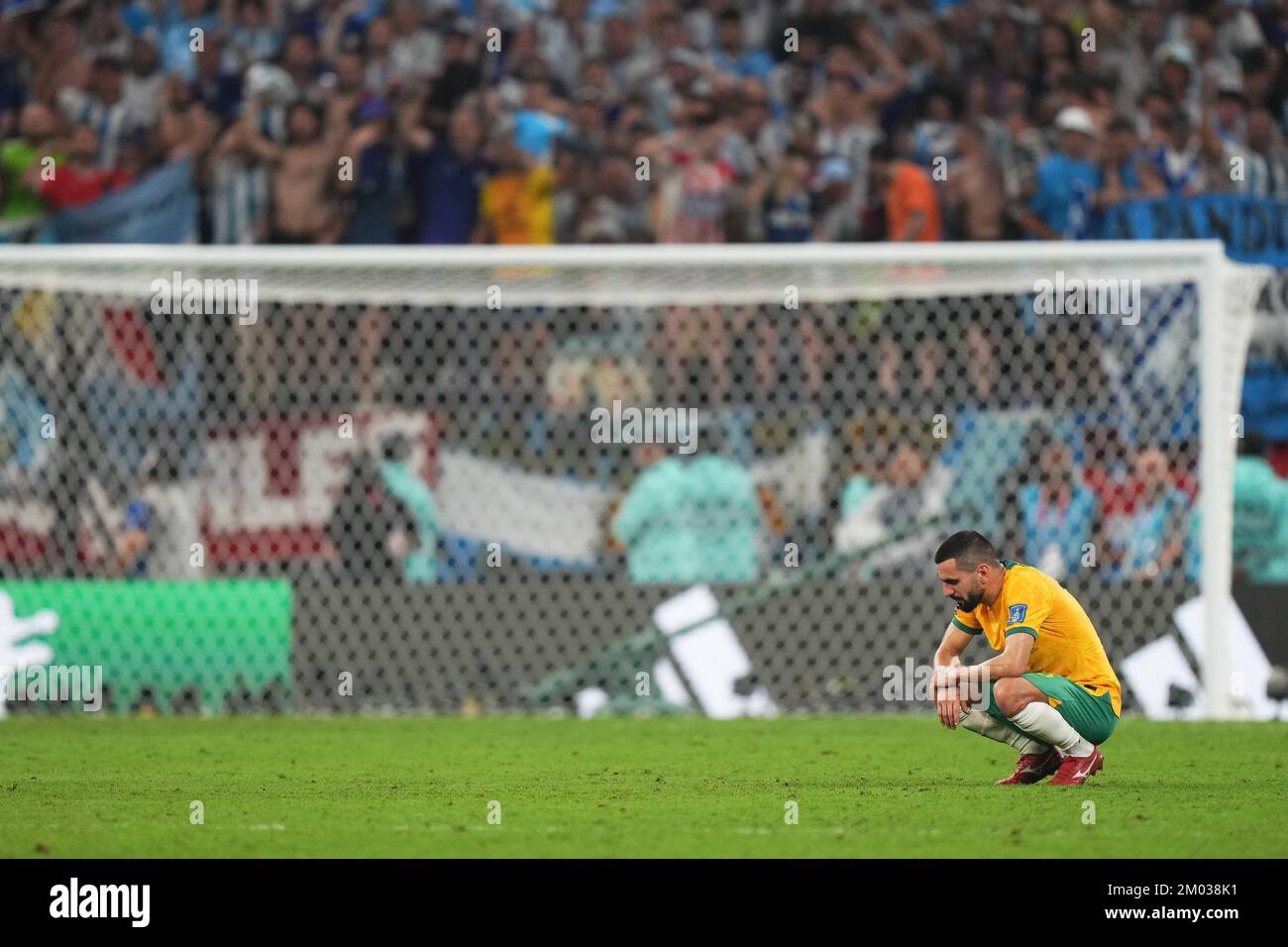 Al Rayyan, Qatar. 03rd Dec, 2022. Aziz Behich of Australia during the ...