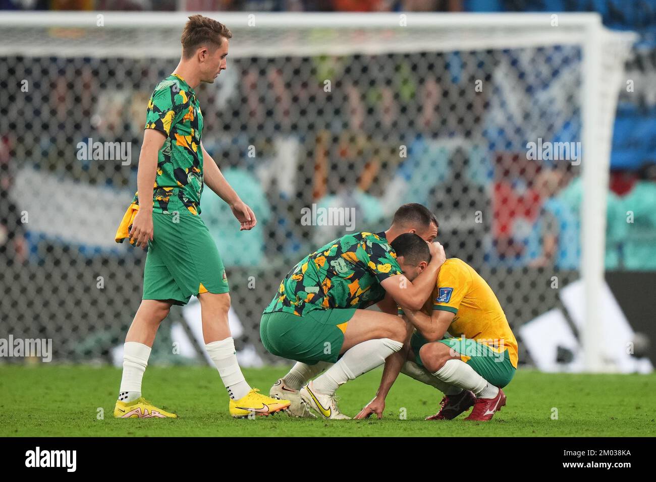 Al Rayyan, Qatar. 03rd Dec, 2022. Aziz Behich of Australia during the ...
