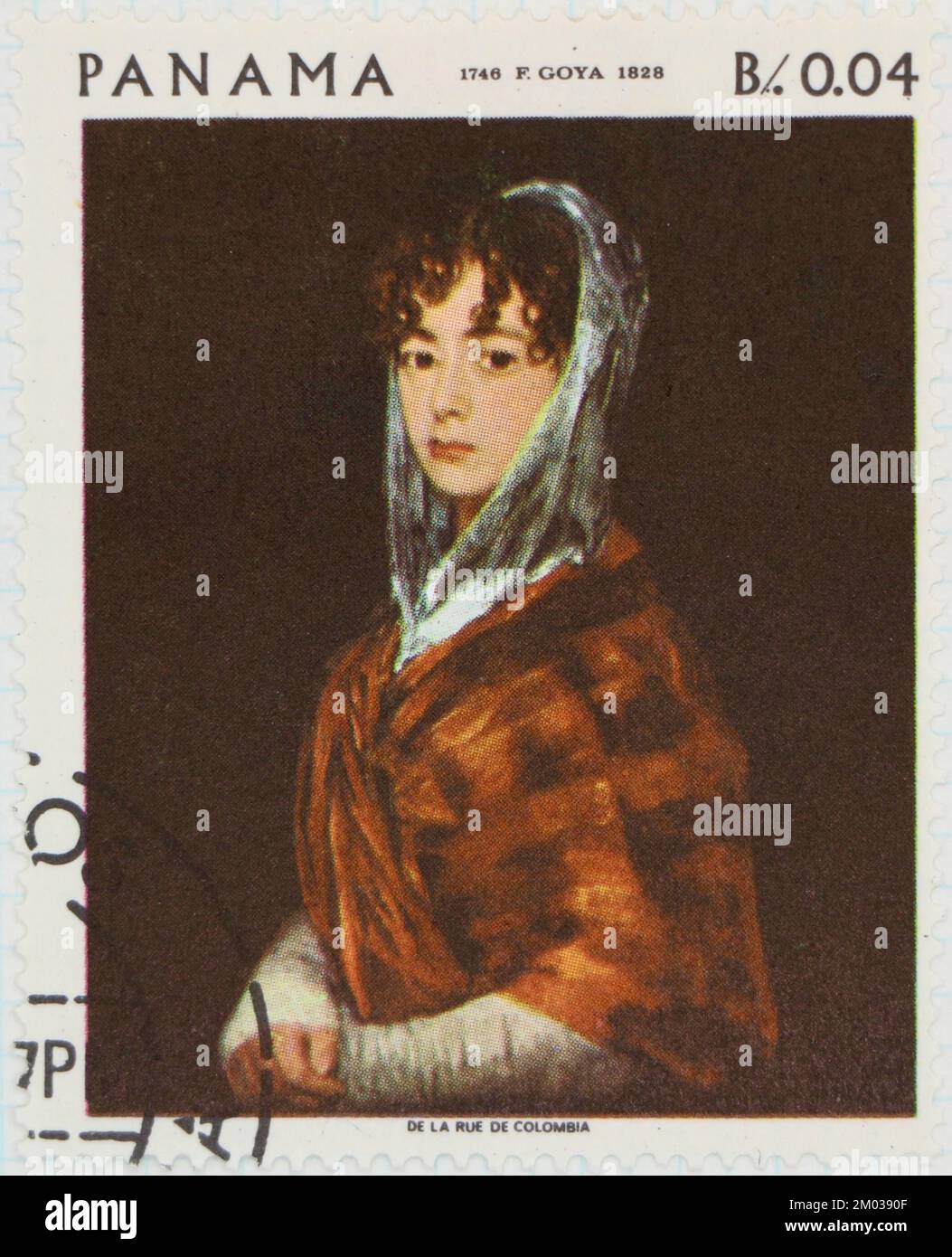 Photo of a Panamanian postage stamp Señora Francisca Sabasa y Garcia ...