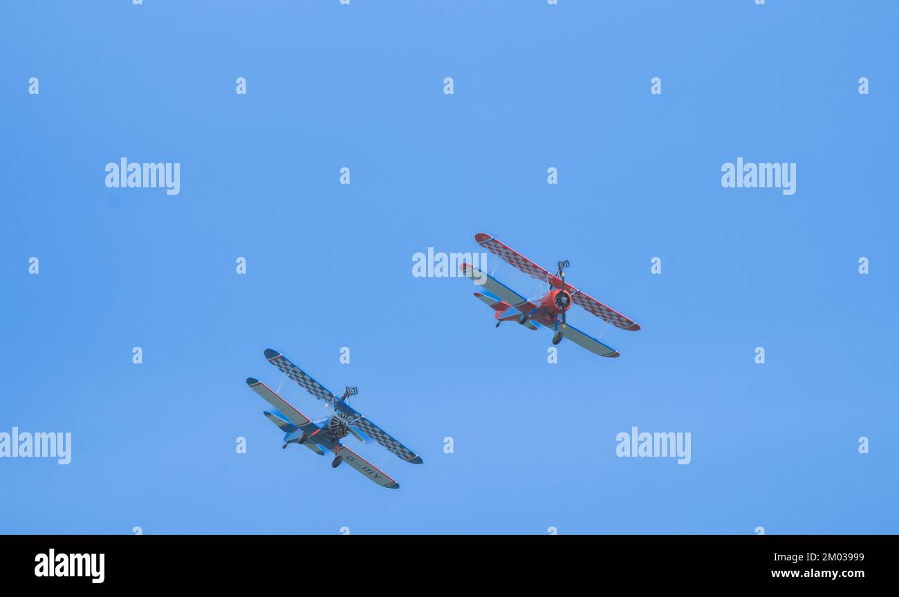 Wing Walkers Bournemouth Air Festival 2022 Stock Photo - Alamy