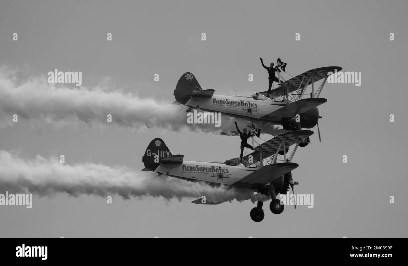Wing Walkers Bournemouth Air Festival 2022 Stock Photo - Alamy