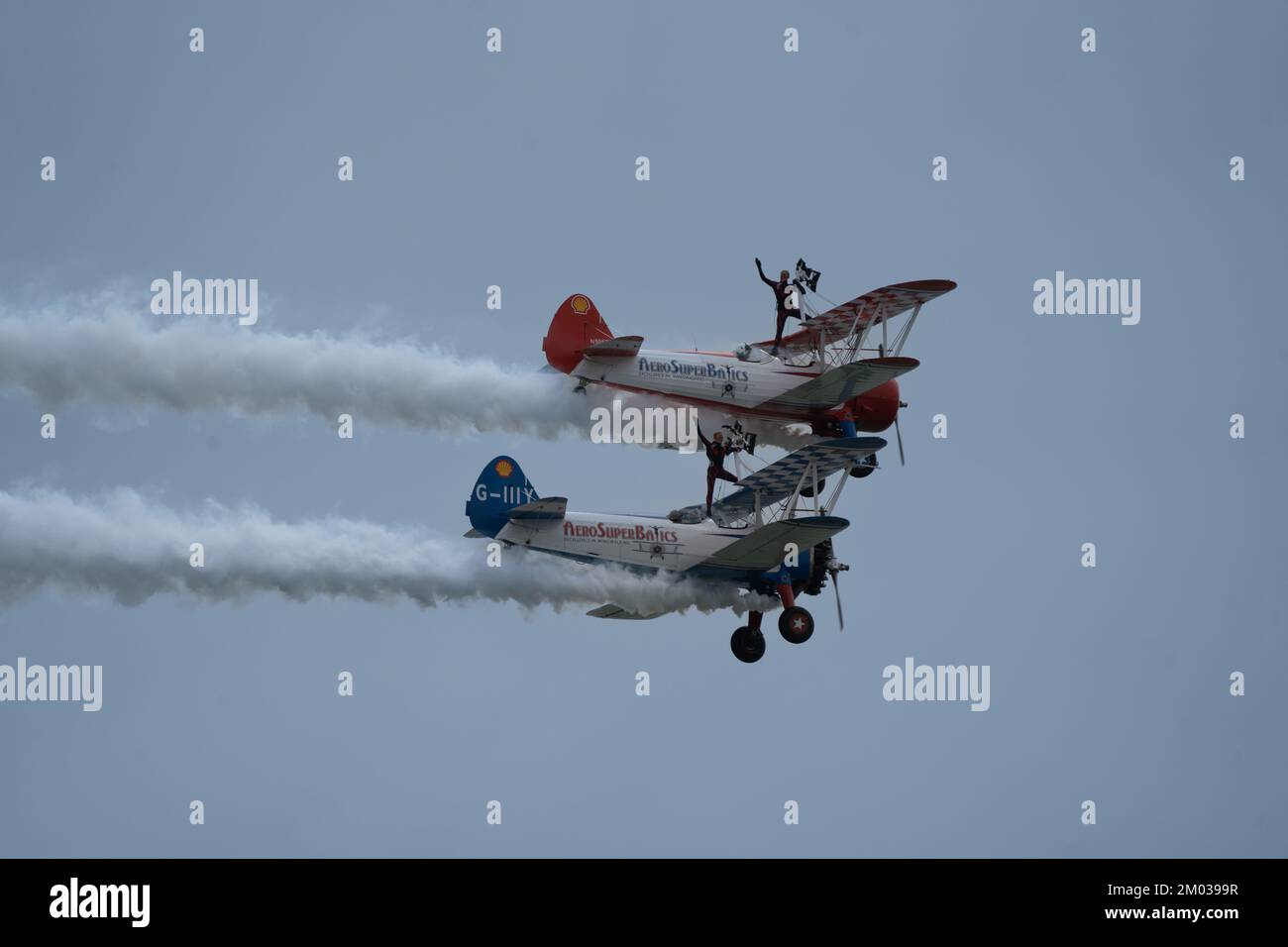 Wing Walkers Bournemouth Air Festival 2022 Stock Photo - Alamy