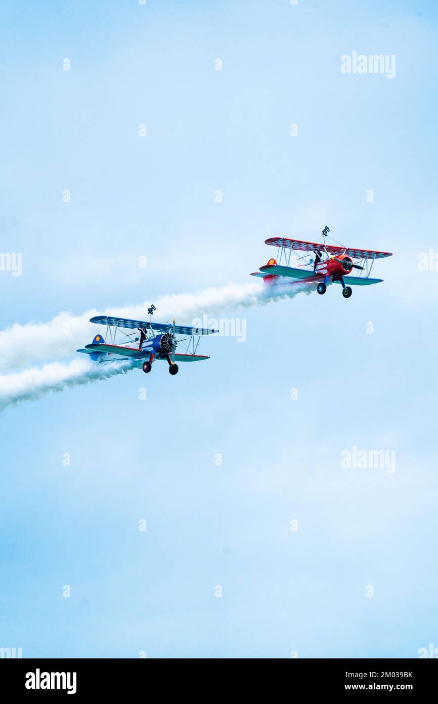 Wing Walkers Bournemouth Air Festival 2022 Stock Photo - Alamy