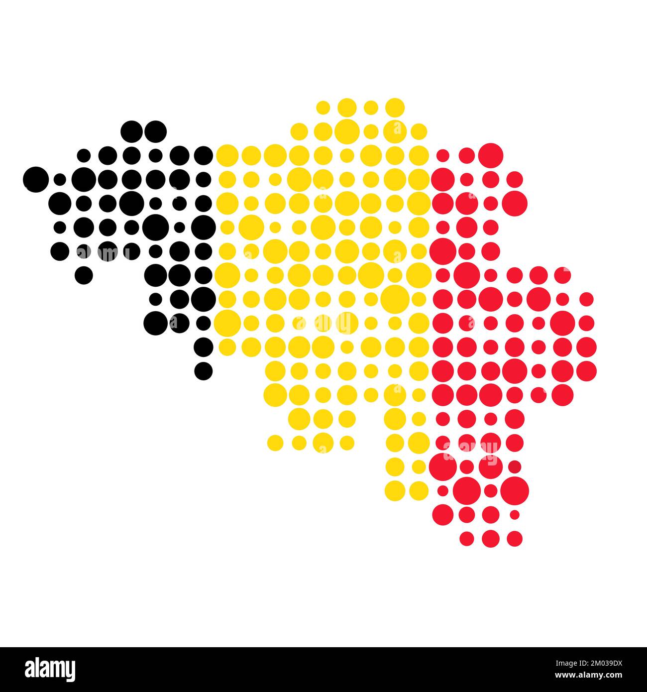 Belgium Map Silhouette Pixelated generative pattern illustration Stock ...