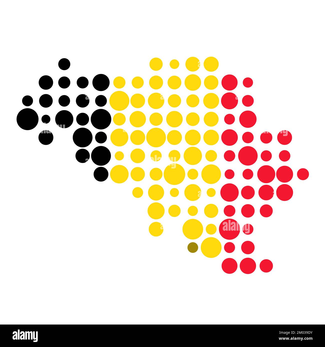 Belgium Map Silhouette Pixelated generative pattern illustration Stock ...