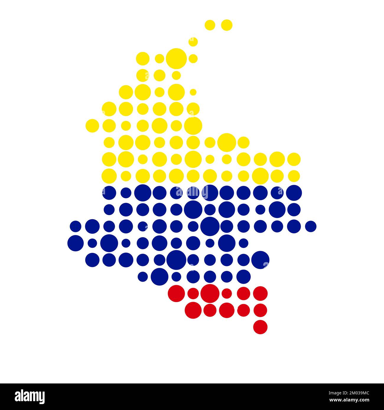 Colombia Map Silhouette Pixelated generative pattern illustration Stock ...