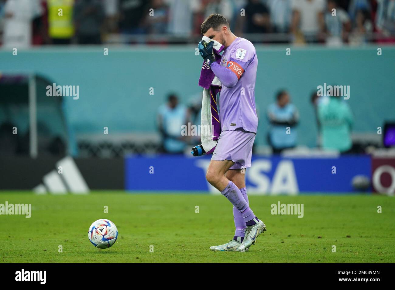 Australia goalkeeper Mathew Ryan looks dejected after the FIFA World ...