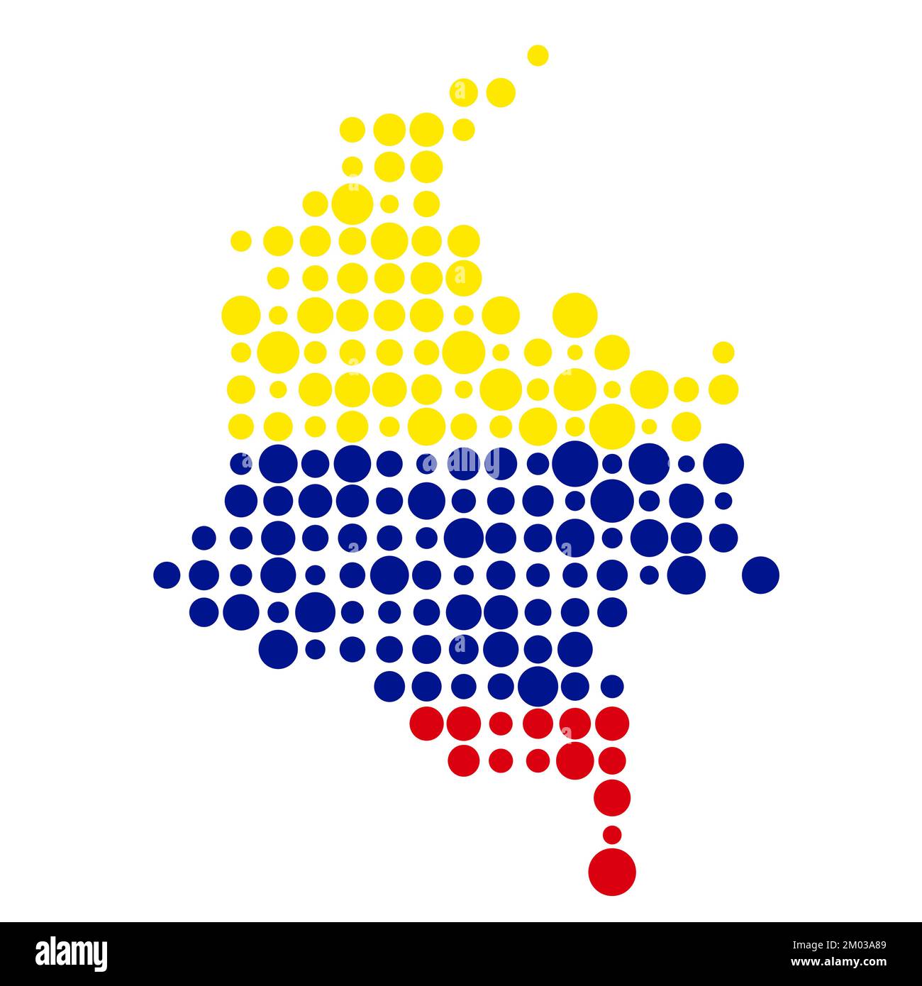 Colombia Map Silhouette Pixelated generative pattern illustration Stock ...