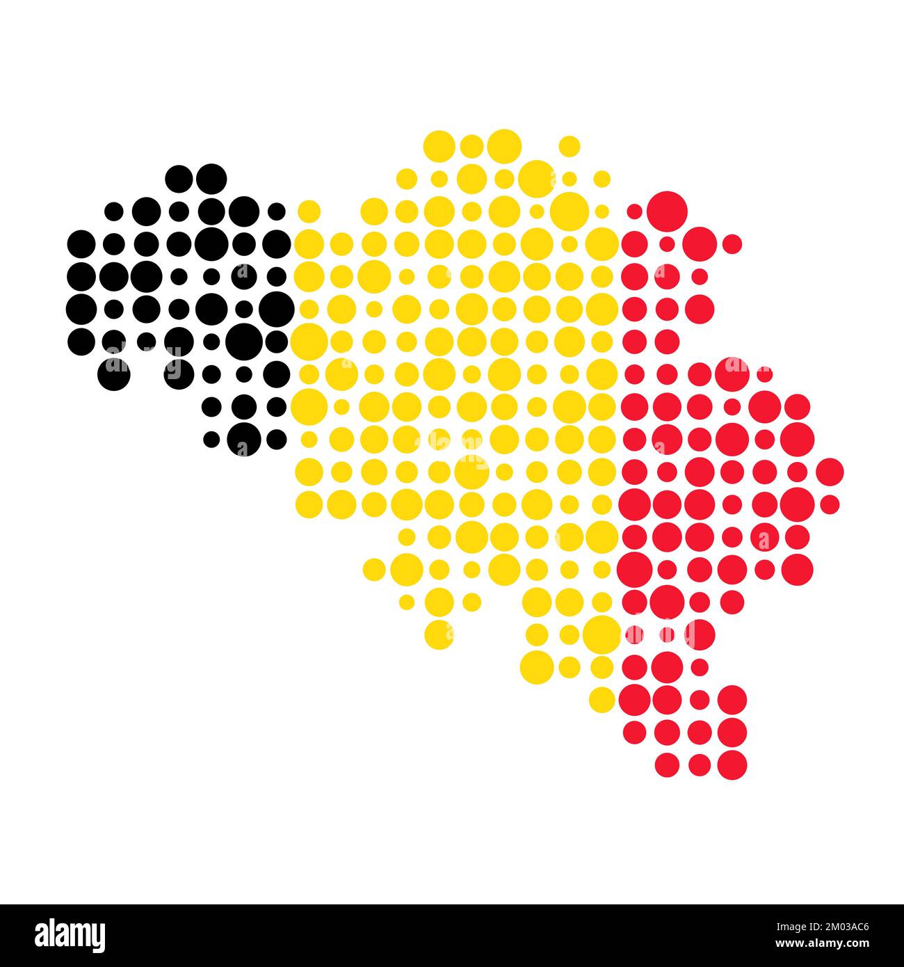 Belgium Map Silhouette Pixelated generative pattern illustration Stock ...