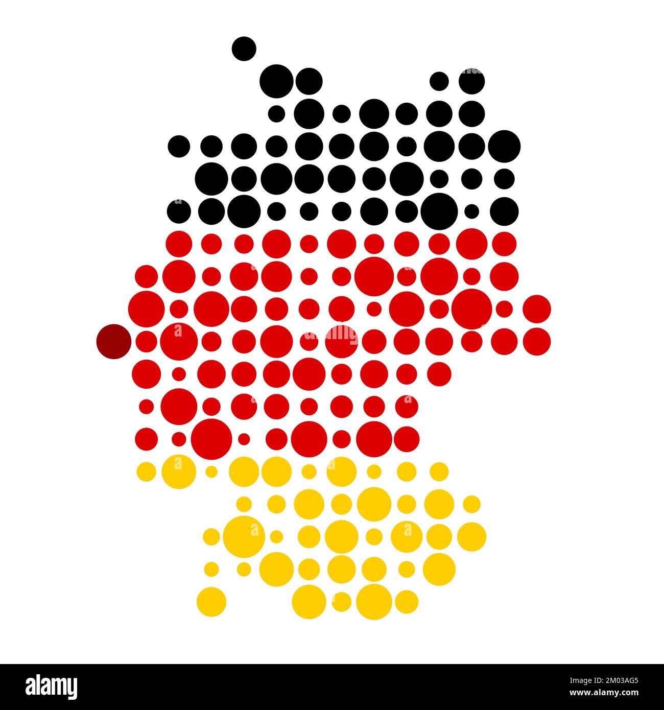 Germany Map Silhouette Pixelated generative pattern illustration Stock ...