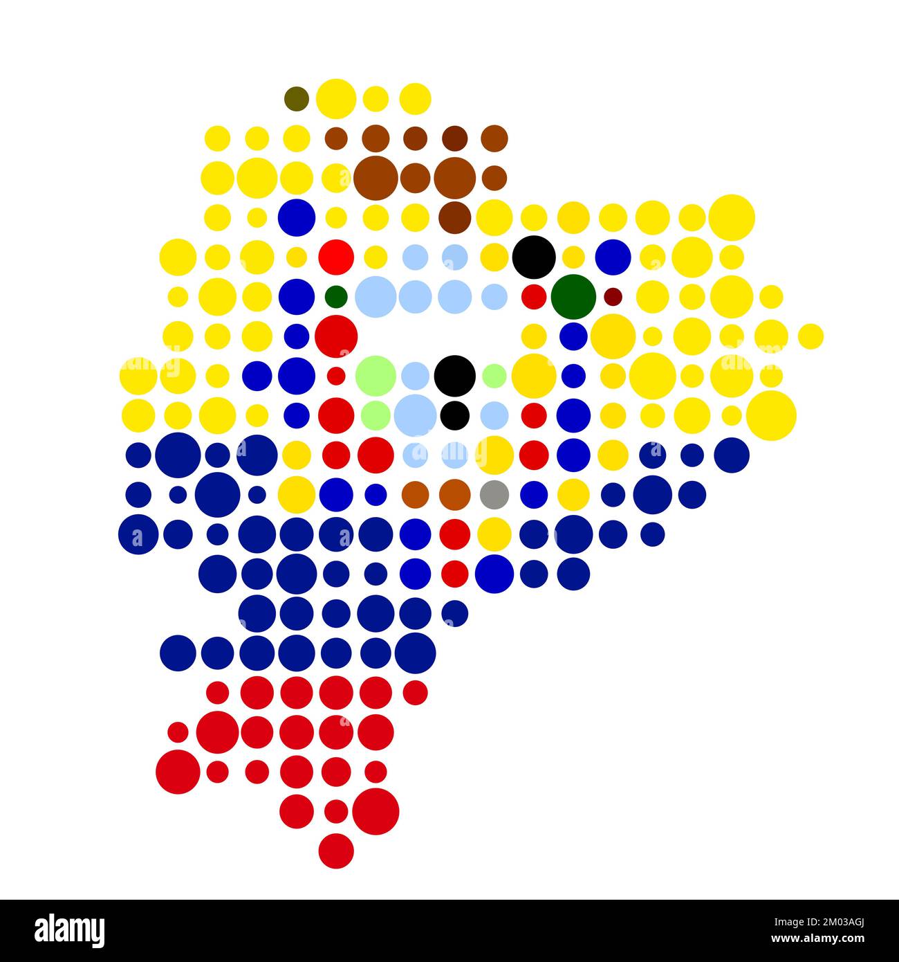 Abstract vector color map ecuador Cut Out Stock Images & Pictures - Alamy