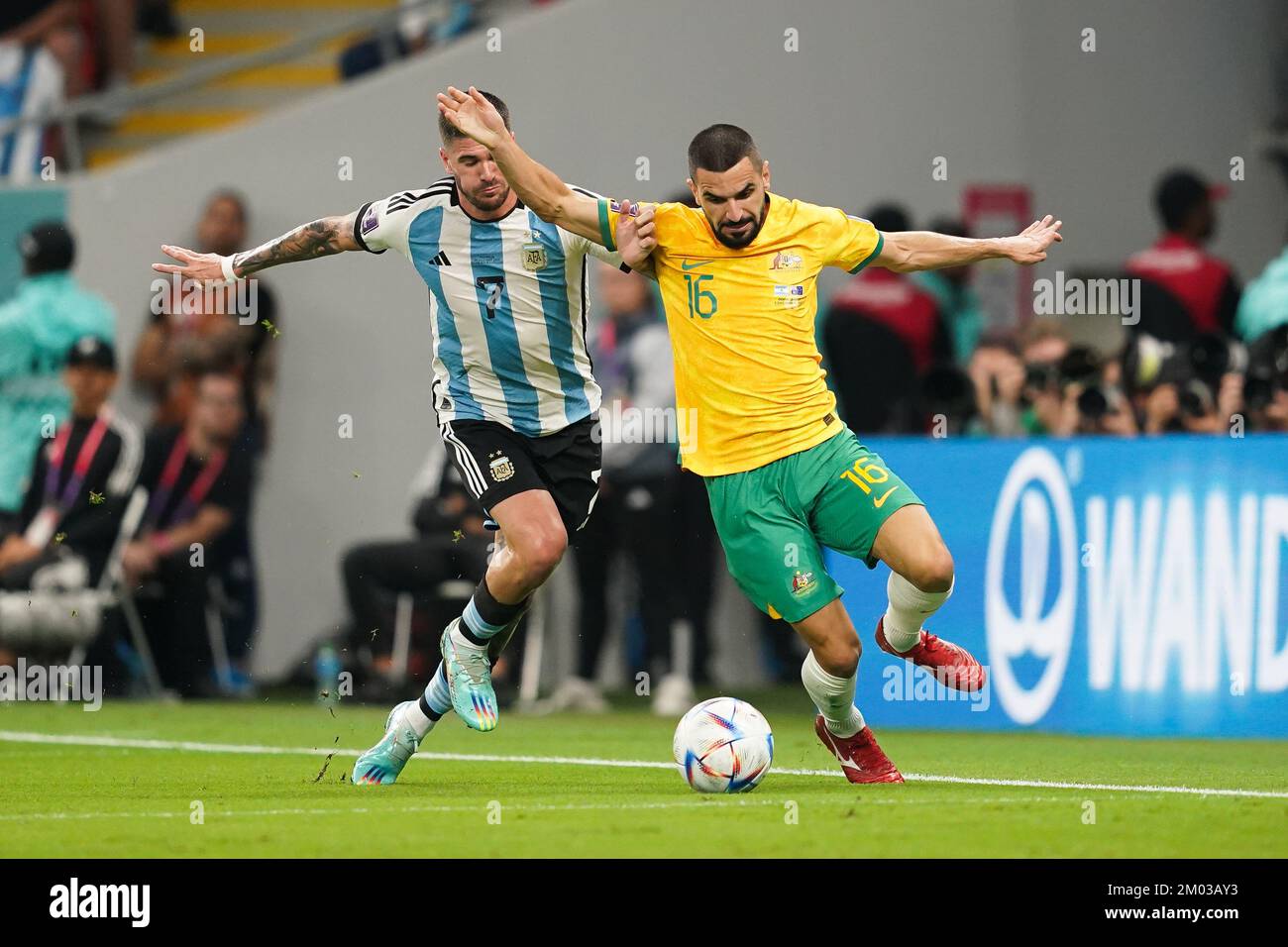 AL RAYYAN, QATAR - DECEMBER 3: Player of Argentina Rodrigo De Paul ...