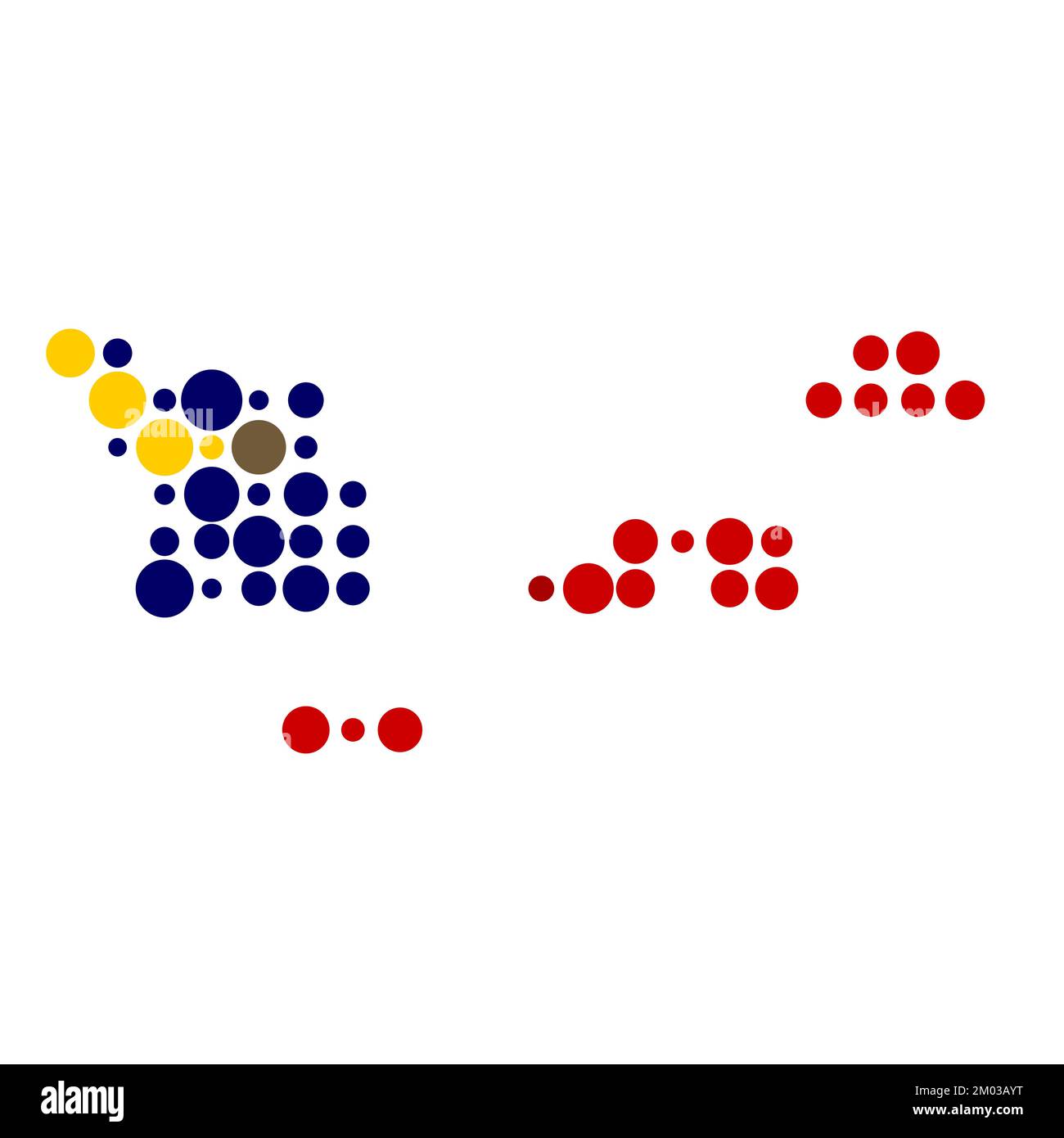 Malaysia Map Silhouette Pixelated generative pattern illustration Stock ...