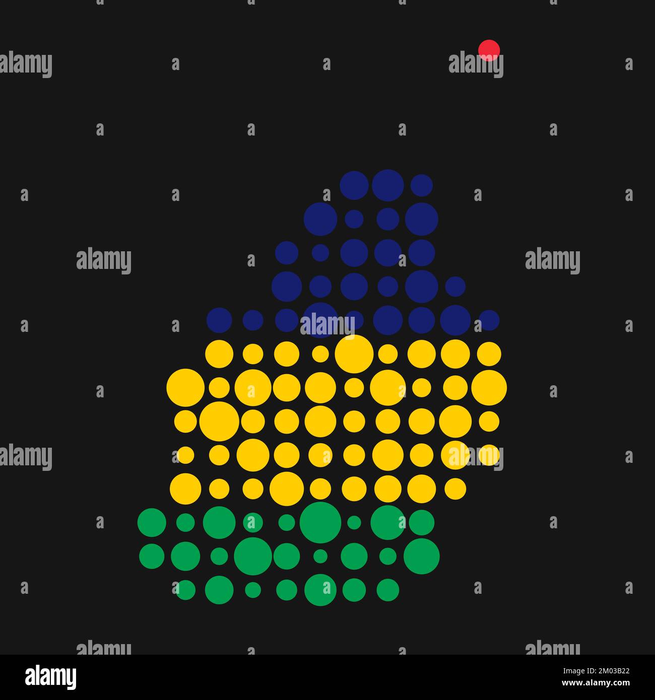 Mauritius Map Silhouette Pixelated generative pattern illustration ...