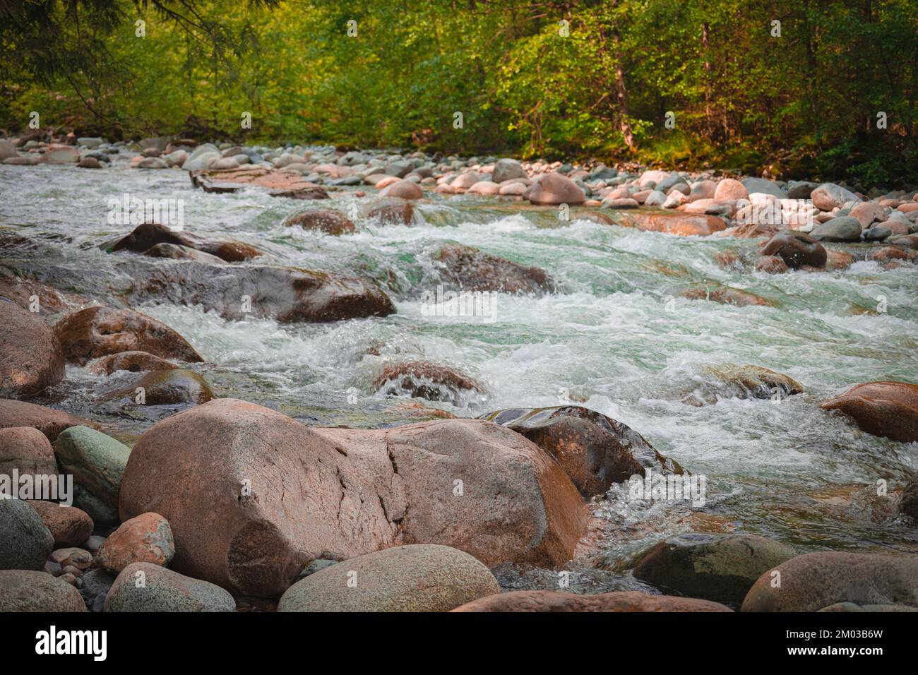 Waterfall on the Mountain Stream in the Forest. Clicked in Canada Stock ...