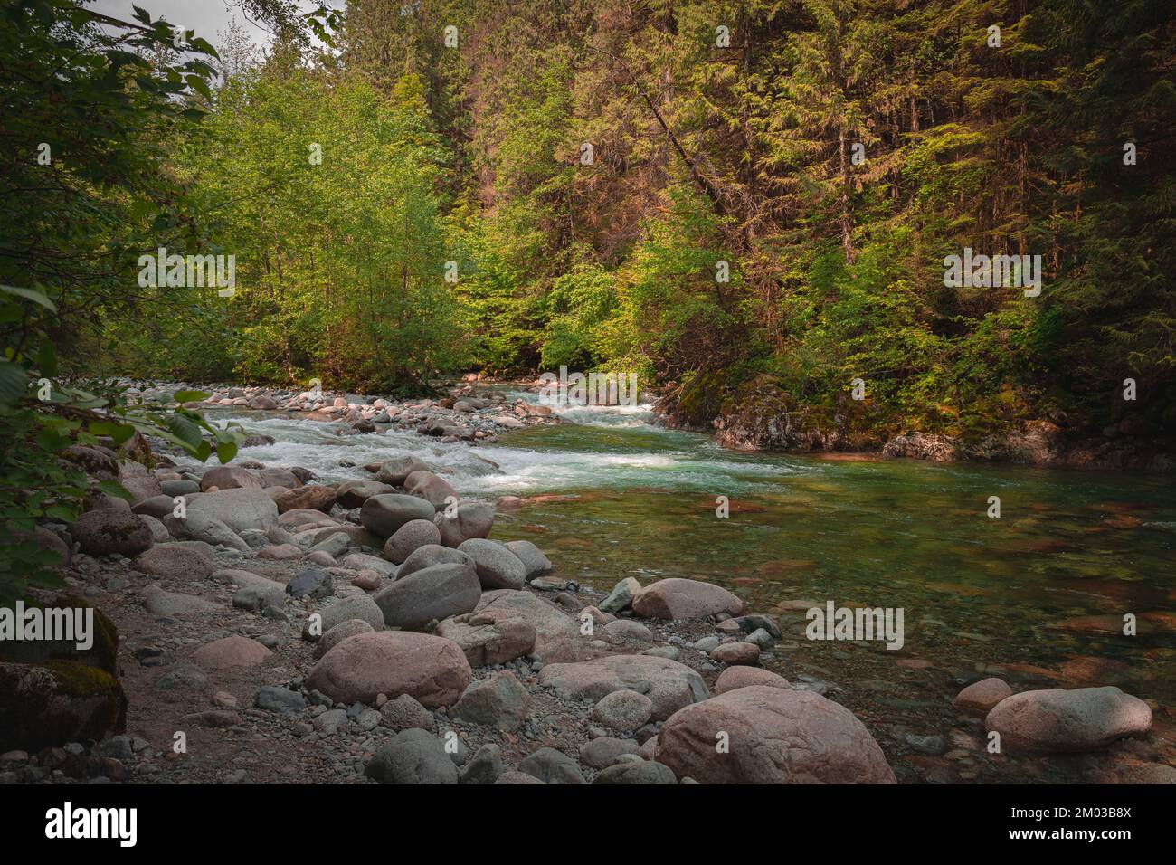 Waterfall on the Mountain Stream in the Forest. Clicked in Canada Stock ...