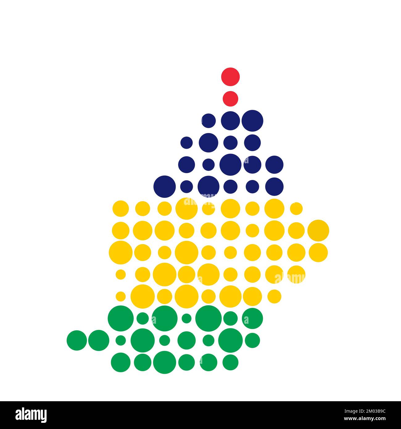 Mauritius Map Silhouette Pixelated generative pattern illustration ...