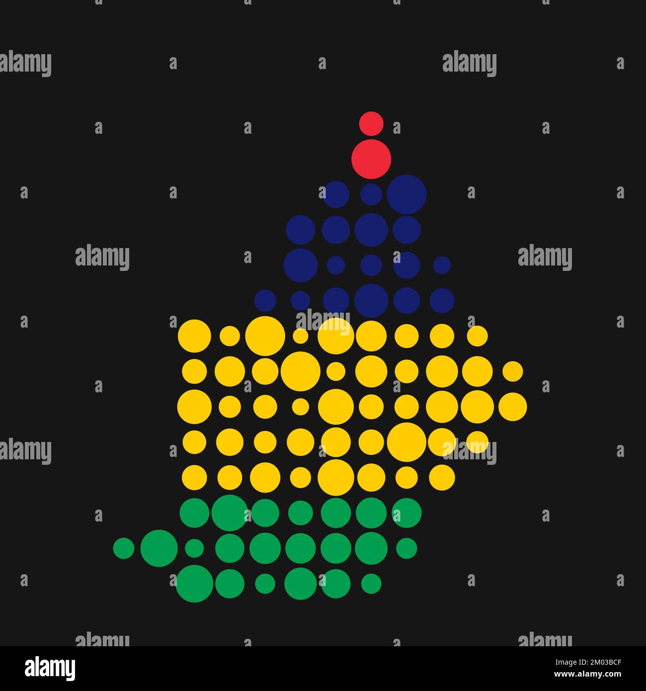 Mauritius Map Silhouette Pixelated generative pattern illustration ...