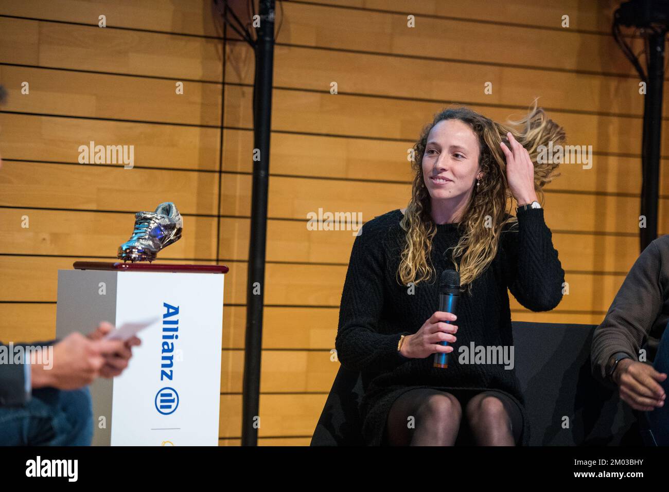 Belgian Noor Vidts pictured at the 'Golden Spike' athletics awards ...