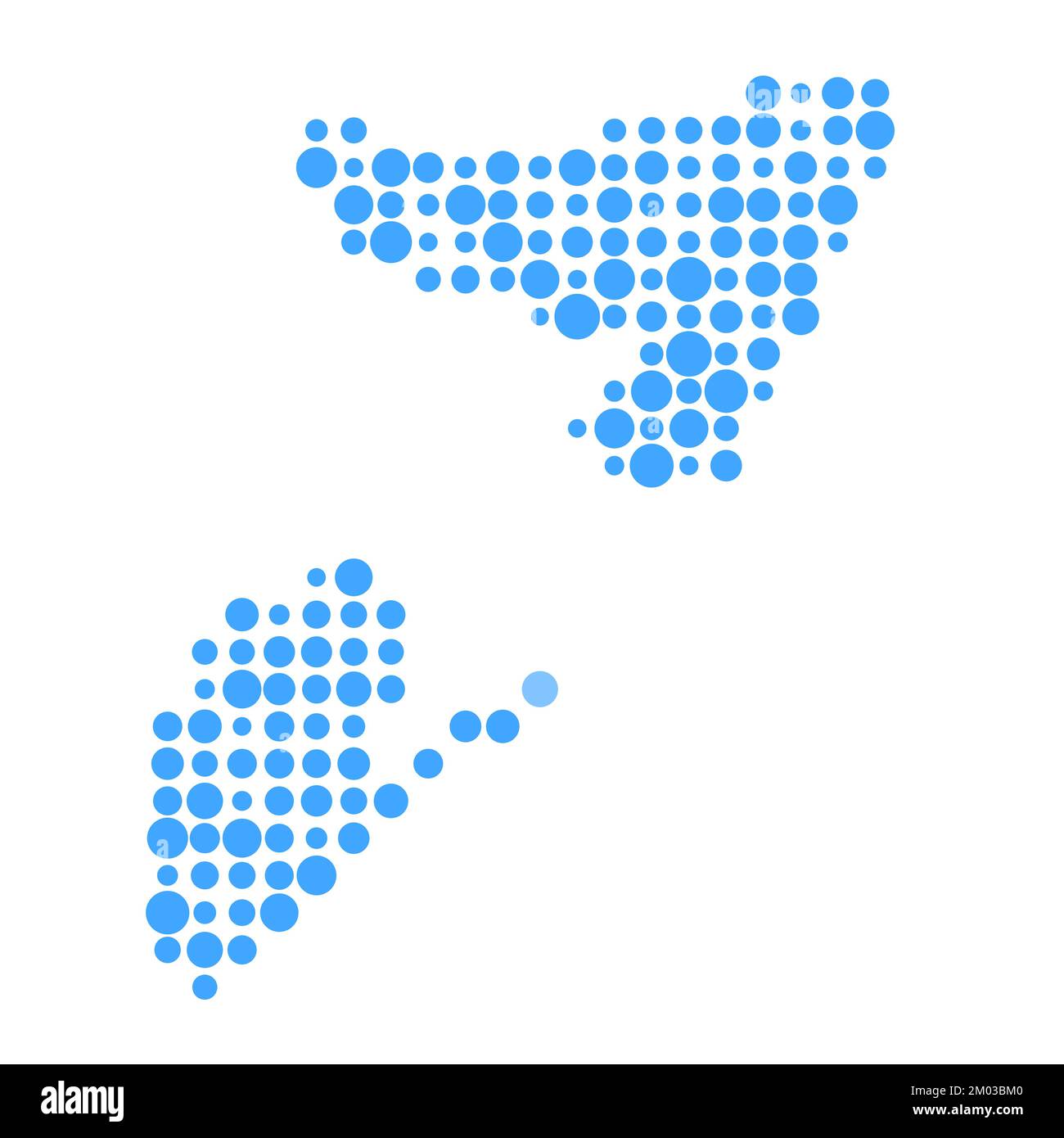 Somalia Map Silhouette Pixelated generative pattern illustration Stock ...