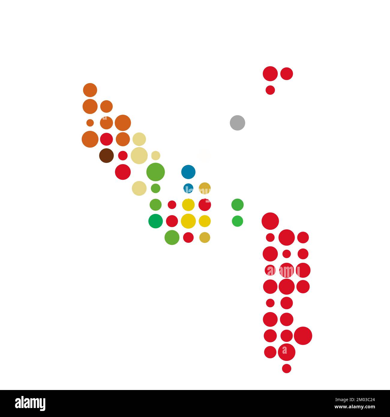 Peru Map Silhouette Pixelated generative pattern illustration Stock ...