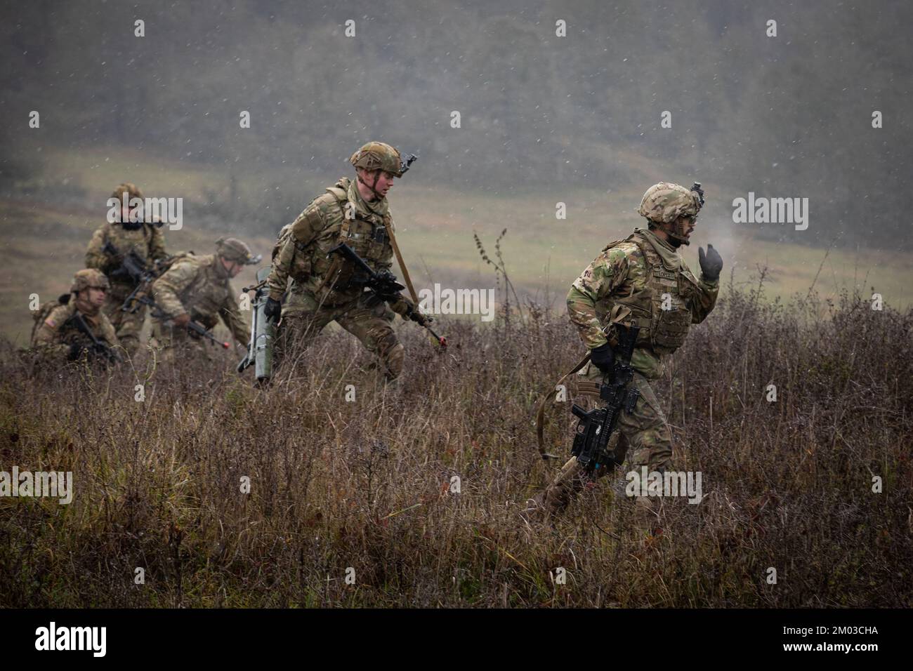 U.S. Soldiers assigned to Lightning Troop Platoon, 3rd Squadron, 2nd ...