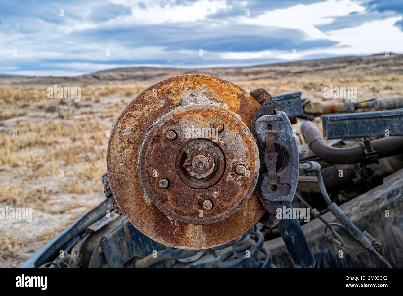 Car crash desert america hi-res stock photography and images - Alamy