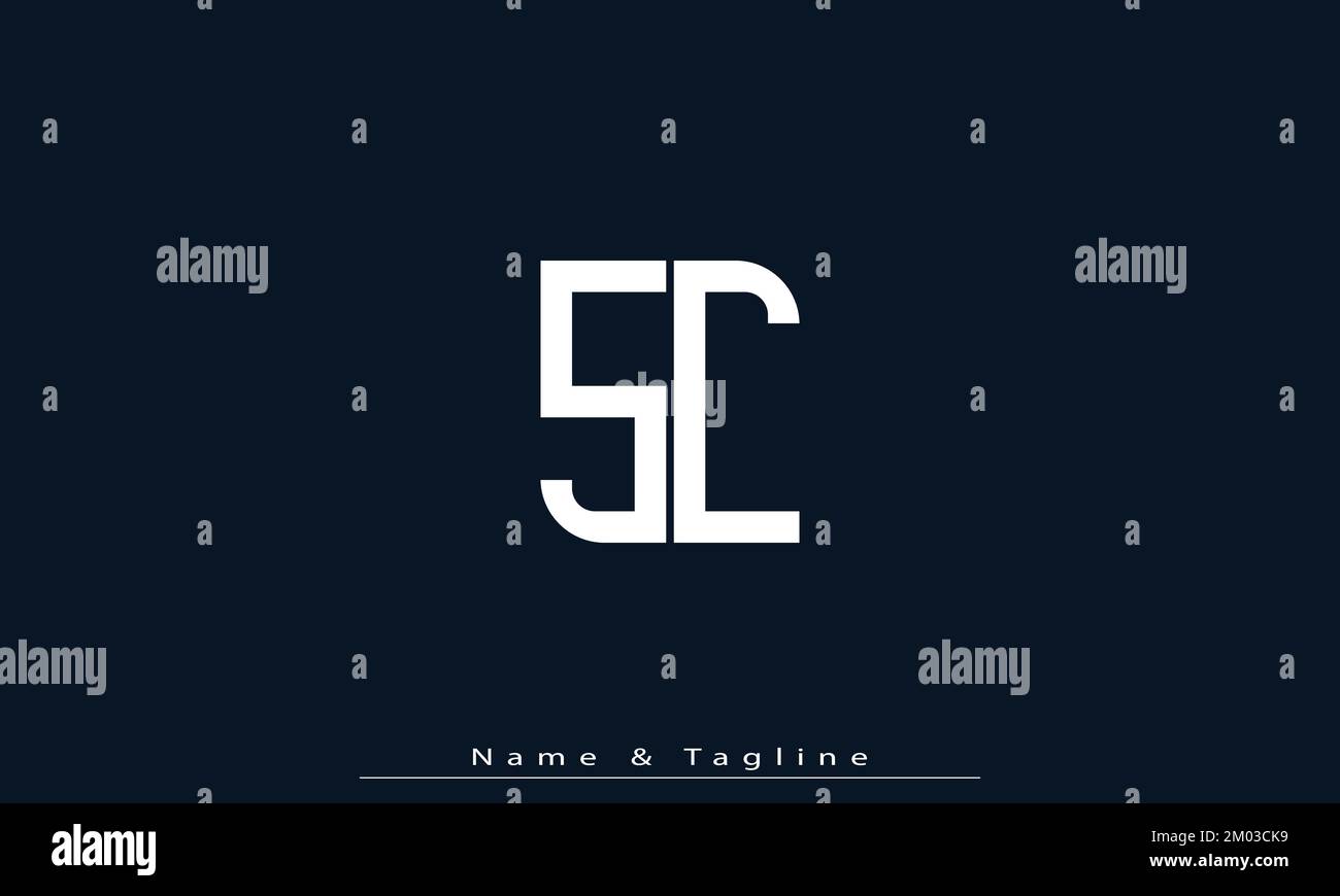 Alphabet letters Initials Monogram logo SC , CS Stock Vector Image ...