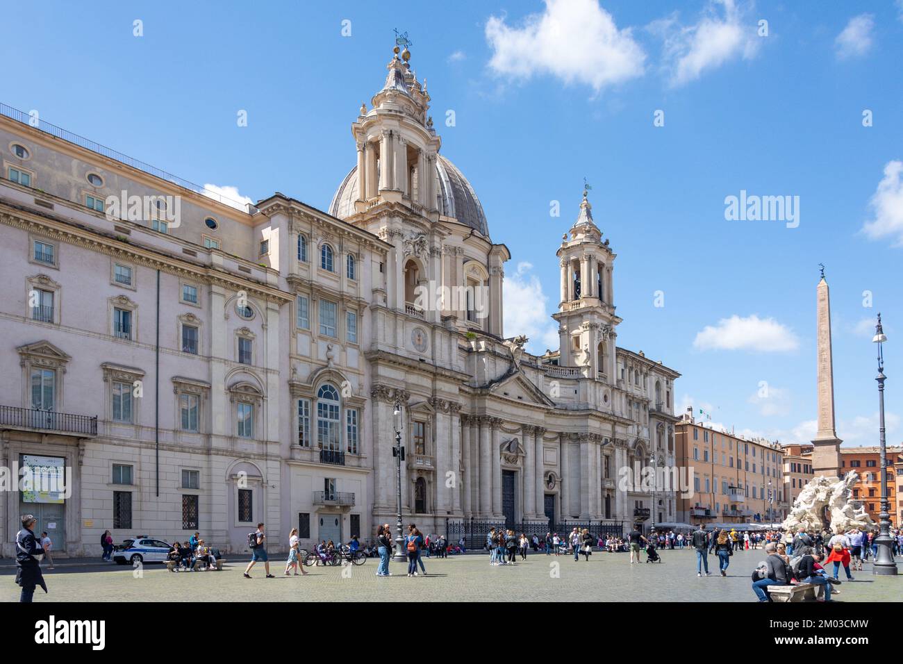 Sant'Agnese in Agone Church, Piazza Navona, Rome (Roma), Lazio Region ...