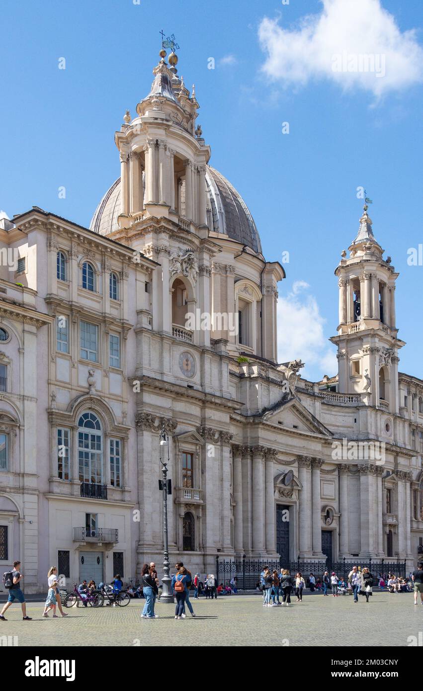 Sant'Agnese in Agone Church, Piazza Navona, Rome (Roma), Lazio Region ...