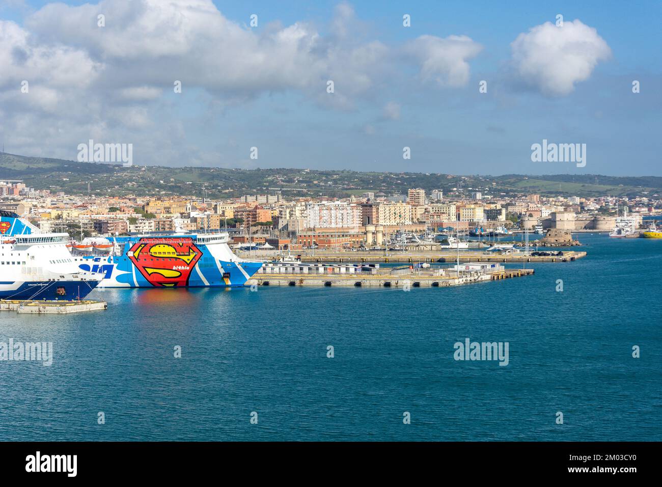 Port of Civitavecchia, Civitavecchia, Lazio Region, Italy Stock Photo ...