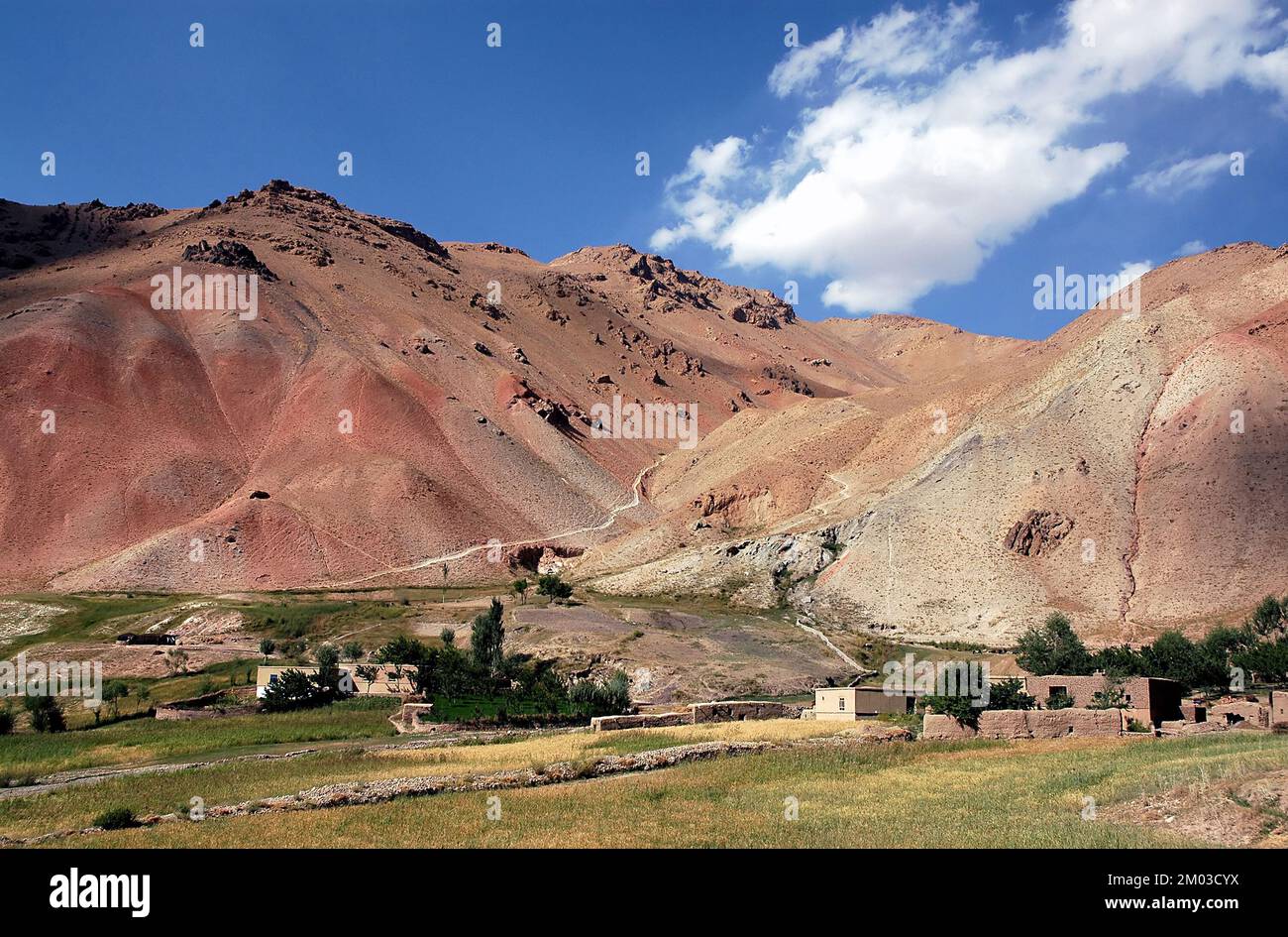 A small village between Chaghcharan and the Minaret of Jam, Ghor ...