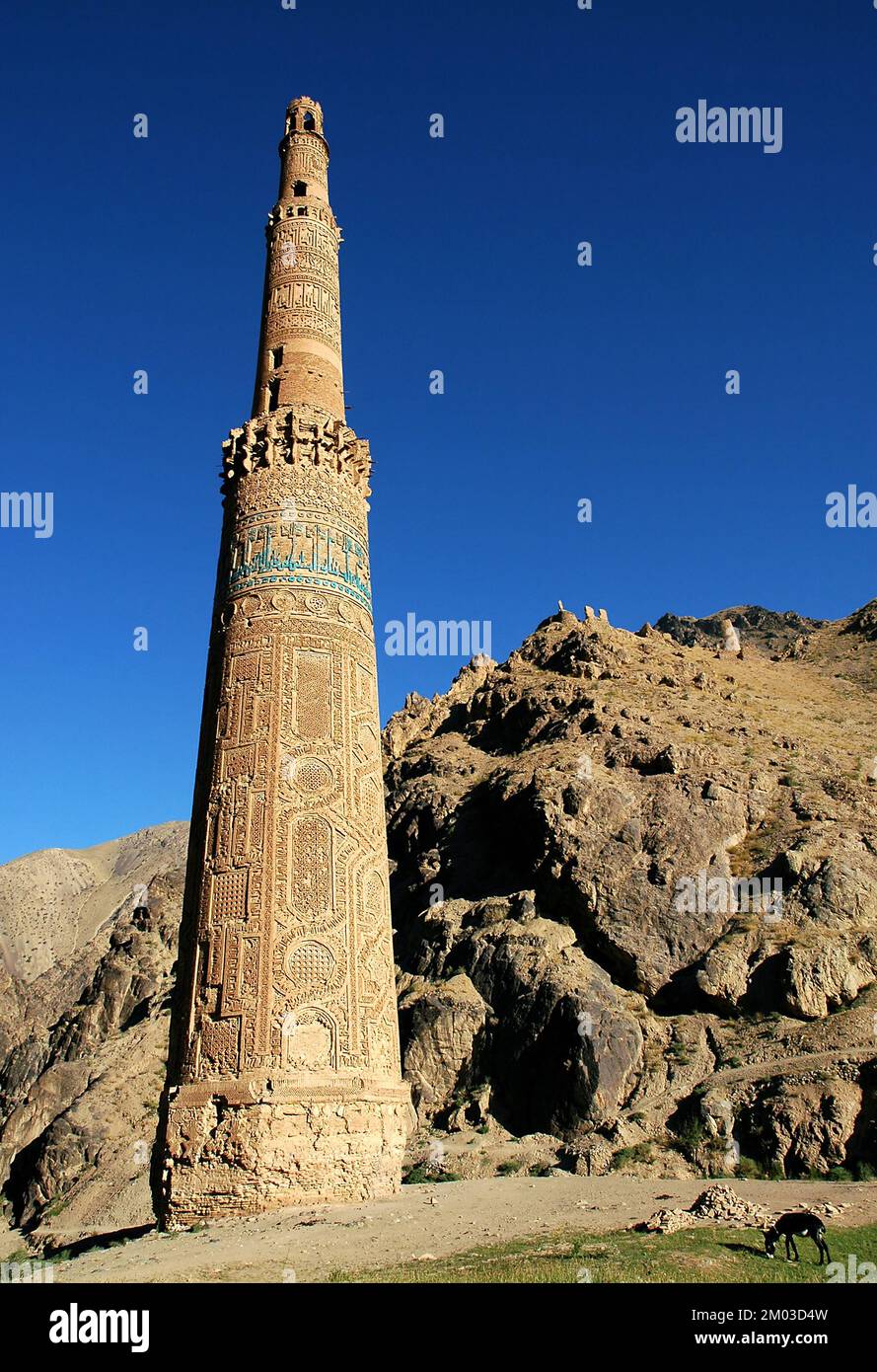 Minaret of Jam, Ghor Province in Afghanistan. The Minaret of Jam is an outstanding example of ...