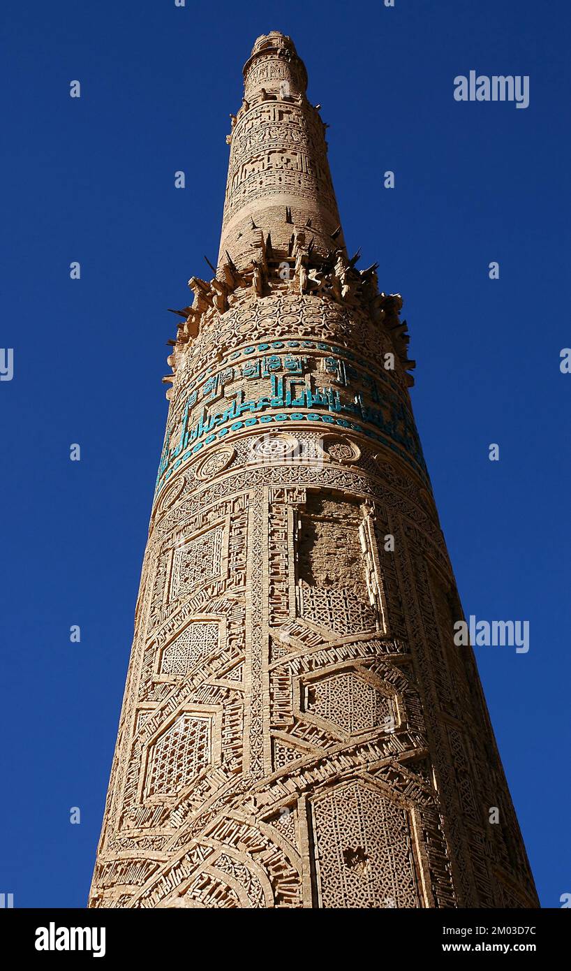 Minaret of Jam, Ghor Province in Afghanistan. View of the Minaret of ...