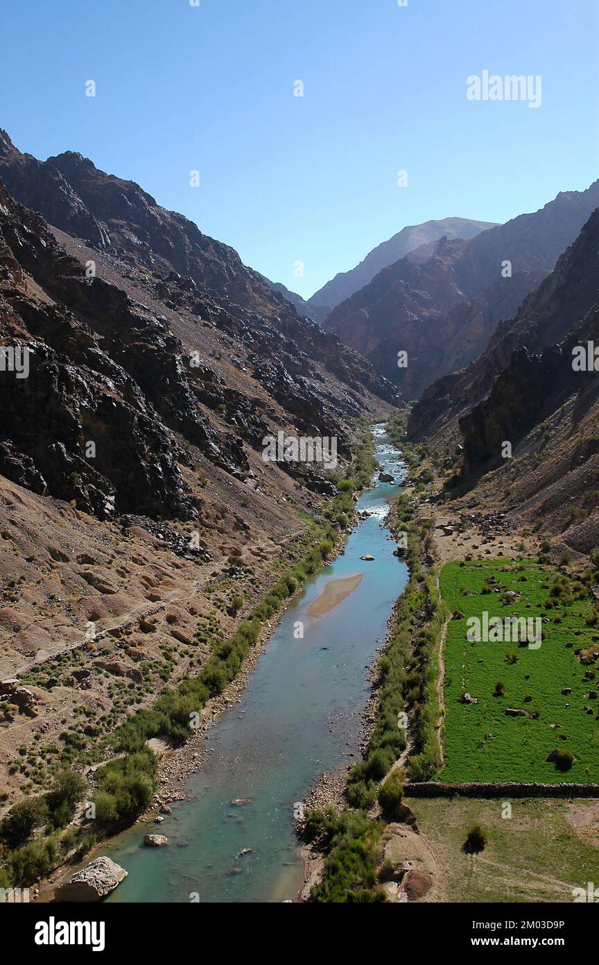 Minaret of Jam, Ghor Province in Afghanistan. View from the top of the ...