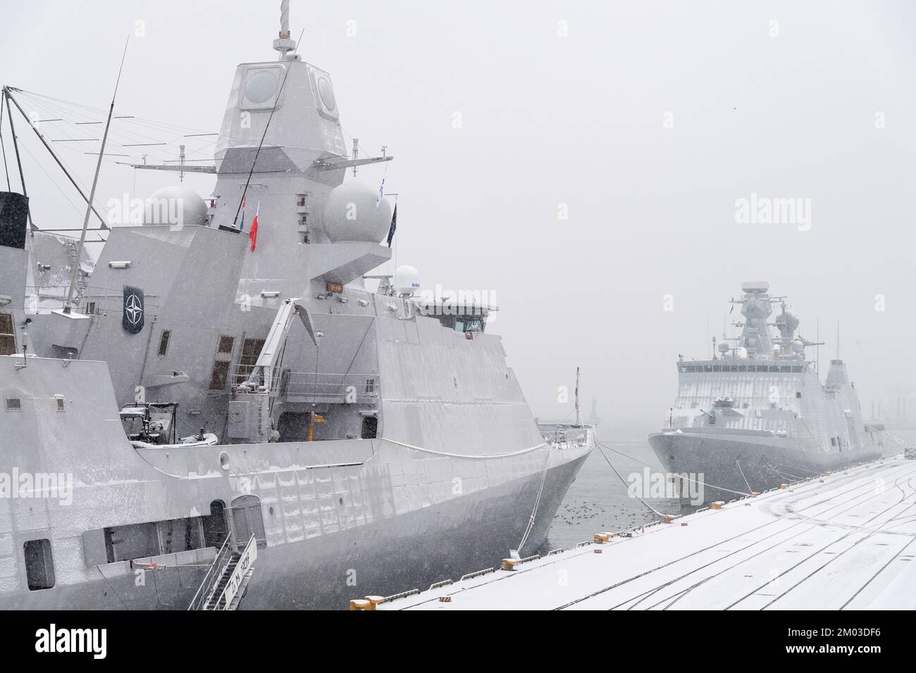 Gdynia, Poland. 3rd December 2022. HDMS Esbern Snare F342, Danish ...