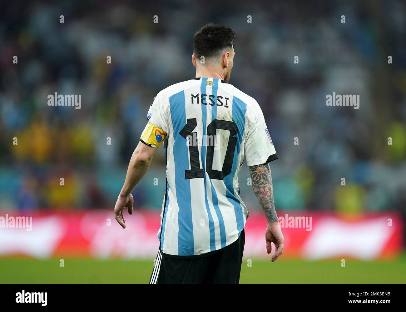 Argentina's Lionel Messi during the FIFA World Cup round of 16 match at ...