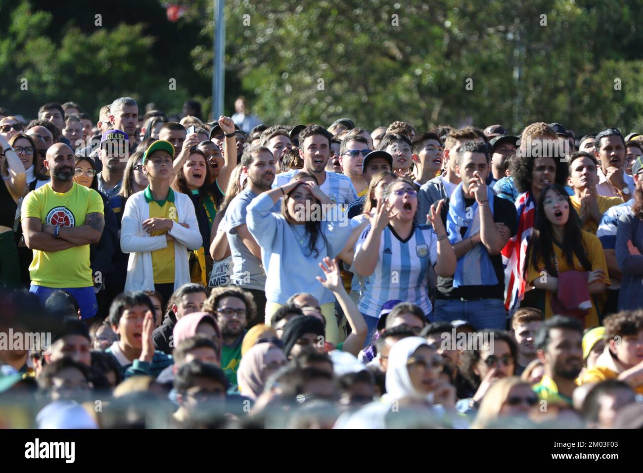 Sydney, Australia. 4th December 2022. Huge crowds attended Tumbalong ...