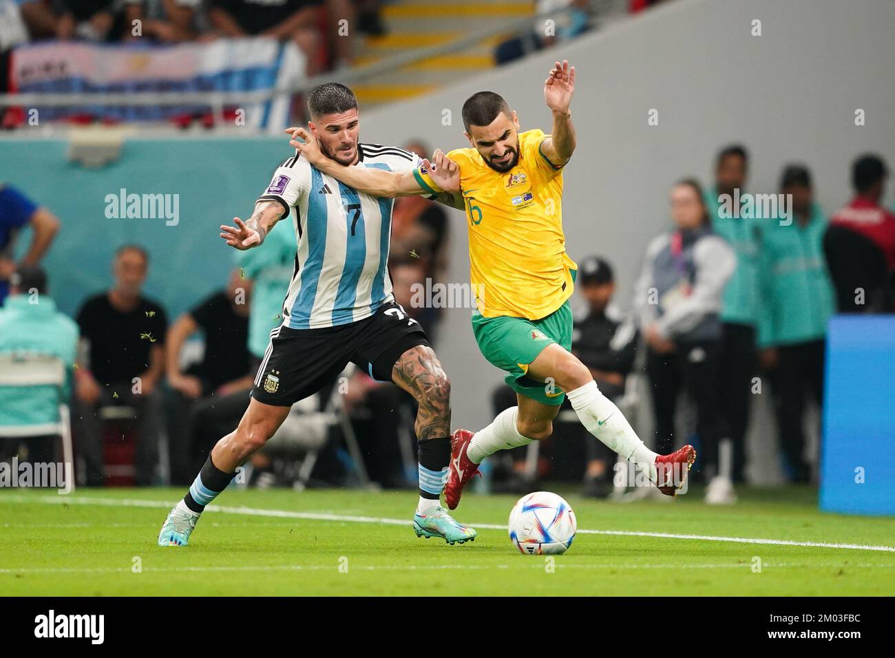 AL RAYYAN, QATAR - DECEMBER 3: Player of Argentina Rodrigo De Paul ...
