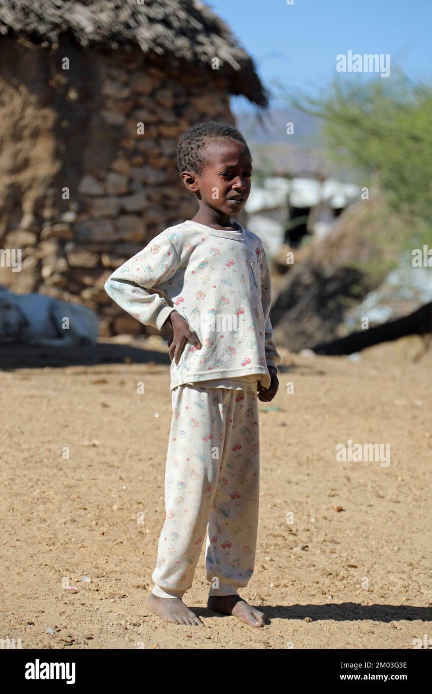 Village child in the Eritrean Highlands Stock Photo - Alamy