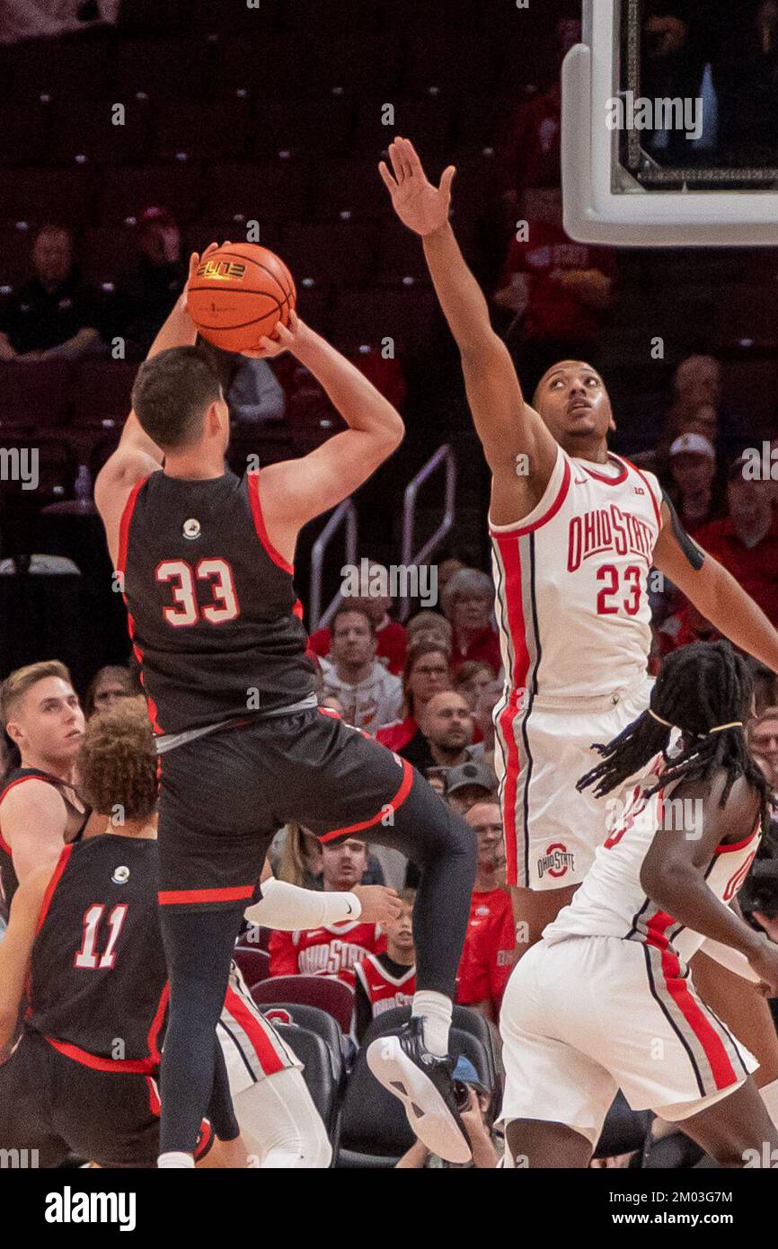 Columbus, Ohio, USA. 3rd Dec, 2022. St. Francis (Pa) Red Flash forward ...