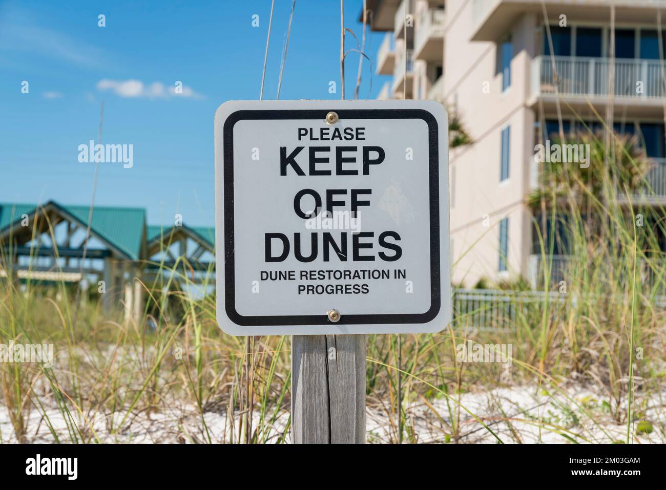 Destin, Florida- Please Keep Off Dunes, Dune Restoration in Progress ...