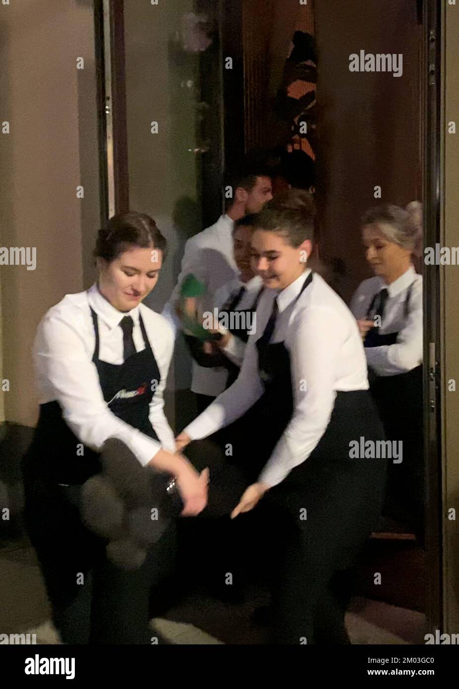 BEST QUALITY AVAILABLE Staff from Salt Bae's Knightsbridge steakhouse ...
