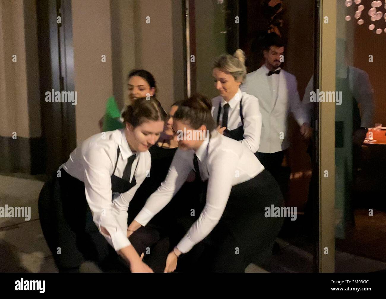 BEST QUALITY AVAILABLE Staff from Salt Bae's Knightsbridge steakhouse ...
